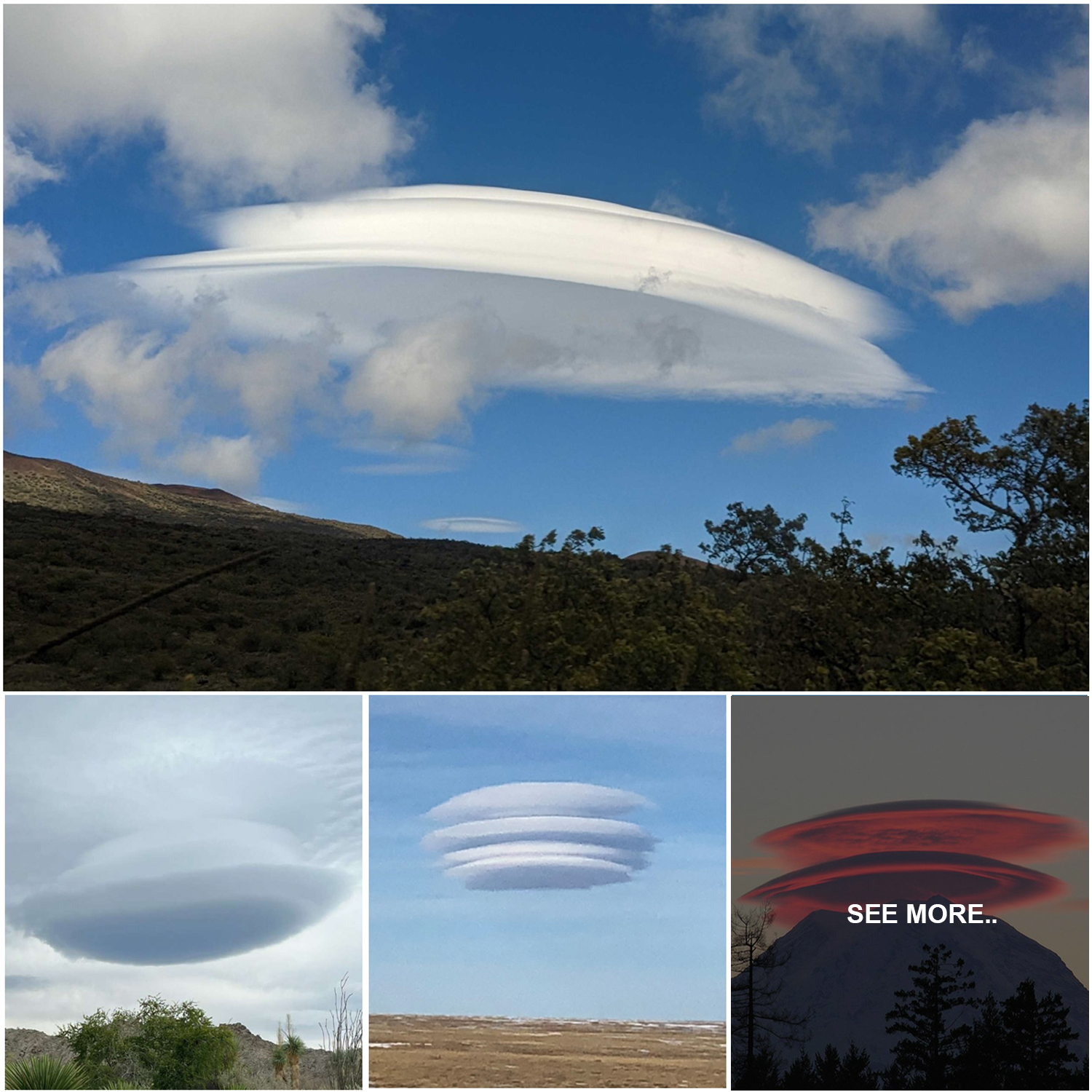 Unidentified Flying Object-Shaped Clouds Spotted Over Keck Observatory ...