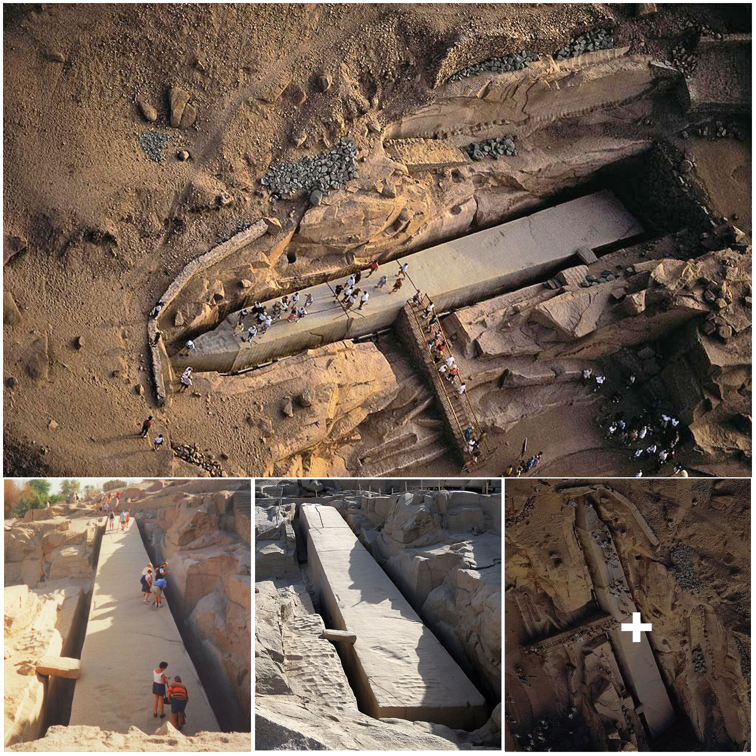 The mysterious stone slab weighs over 1,200 tons and is almost as tall ...